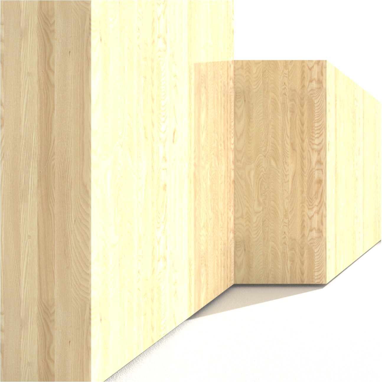Atlas Holz AG - Esche weiss A/B durchgehend | Free CAD- & BIM-Textur